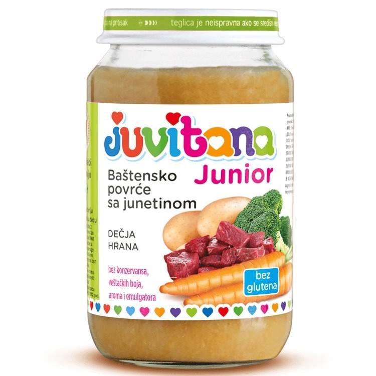 Juvitana kašica baštansko povrće i junetina 190g