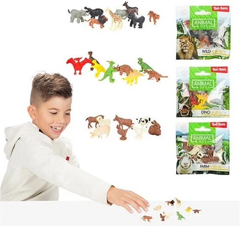 ANIMAL WORLD SET MICRO ANIMALS 8PCS 3ASS CENA ZA 1 SET