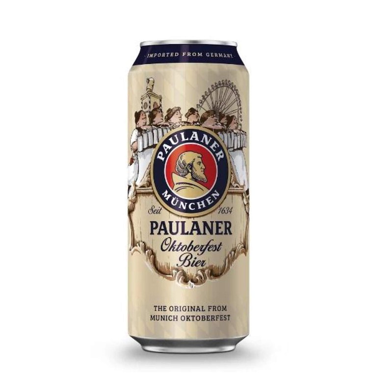 Paulaner oktoberfest pivo 0,5l can Calix