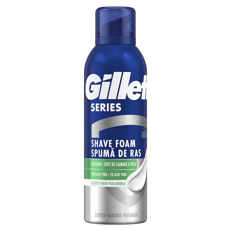 Gillette pena za brijanje ser sensitive soothing 200ml gillette