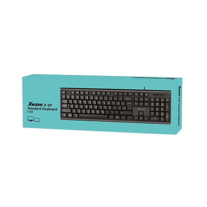 Xwave X 09 Tastatura USB,USA slova+ćirilična slova,crna