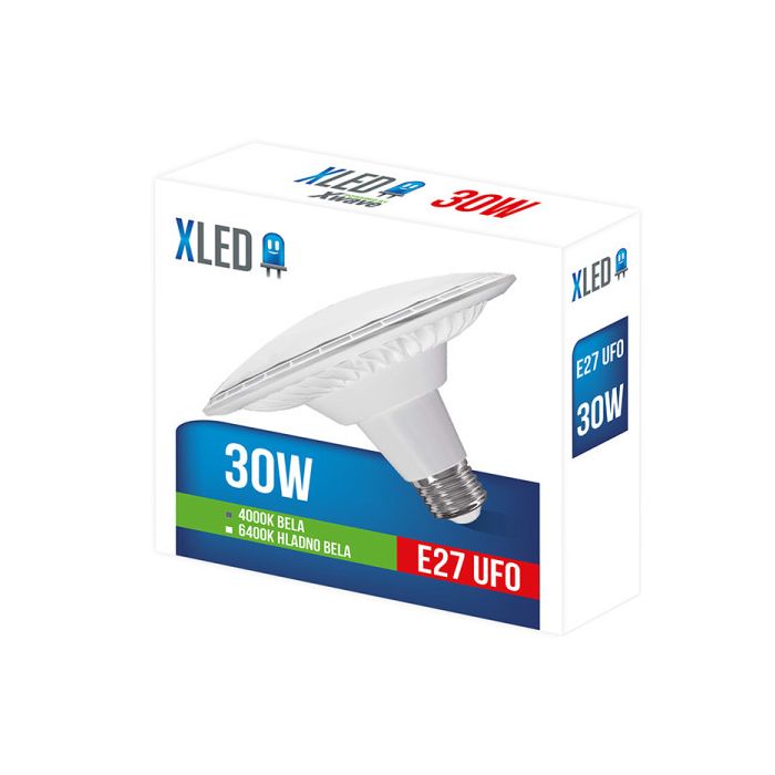 XLED E27 CL-SPO030 30W LED Sijalica 4000K/UFO/Fi150/185-265V,Bela