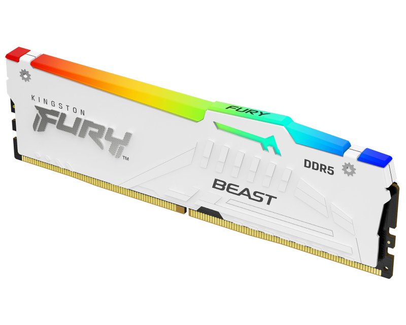 DIMM DDR5 16GB 5200MT/s KF552C36BWEA-16 Fury Beast RGB White Expo