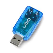 UGO, USB Sound Card 5.1Ch, 44.1 kHz, 16-bit