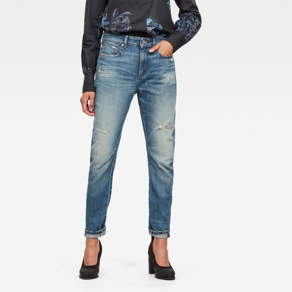 JEANS - G-STAR ARC 2.0 3D MID BOYFRIEND WMN BLUE-CREAM