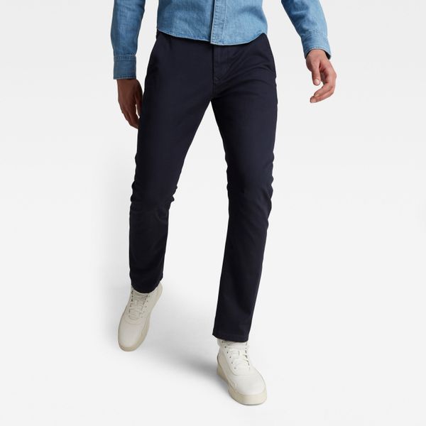 G-STAR PANTS - WIND SLIM CHINO BLUE