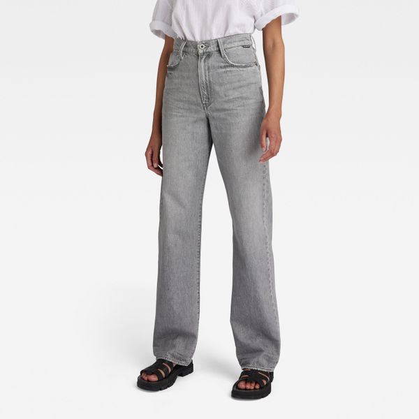 G-STAR JEANS - TEDIE ULTRA HIGH STRAIGHT GREY