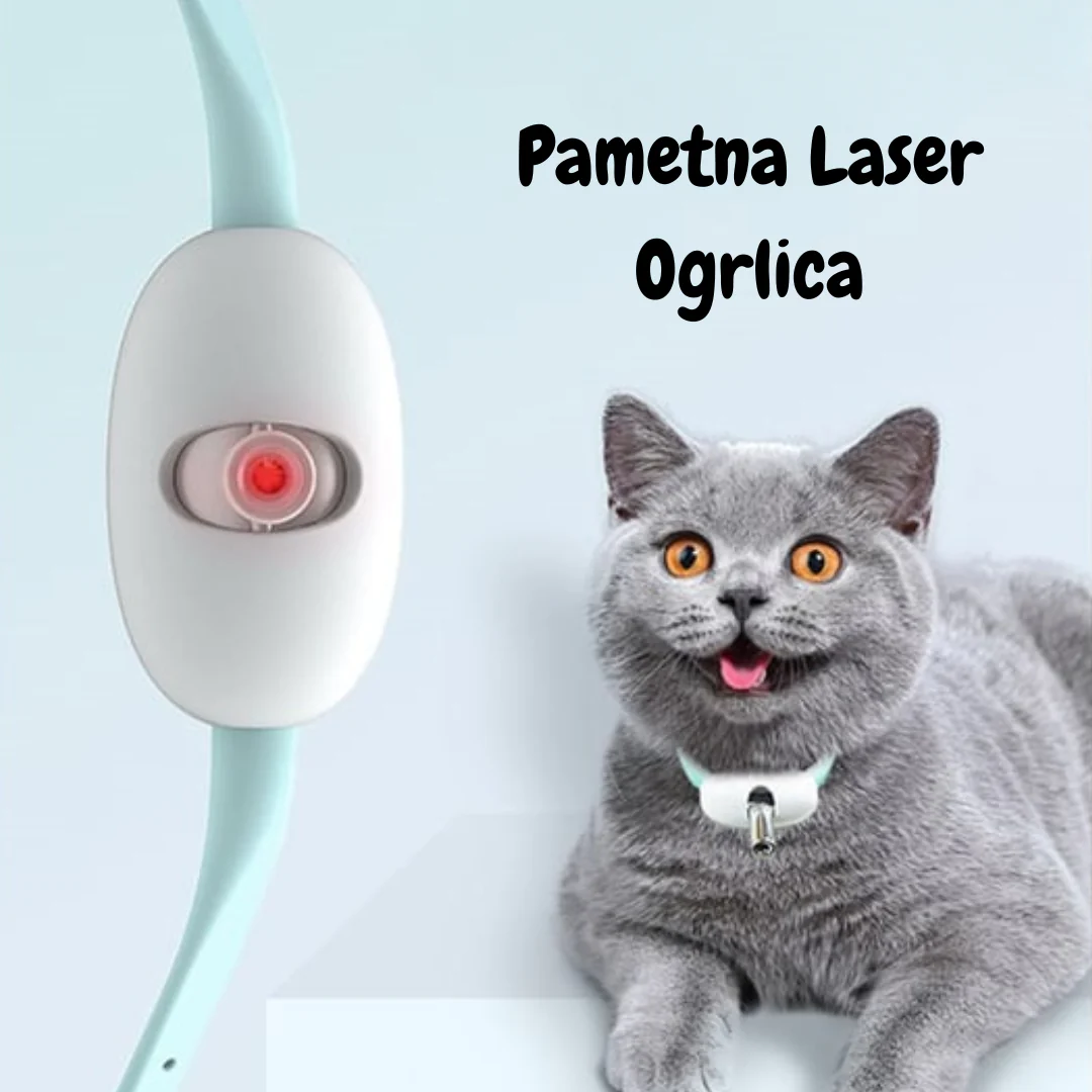 Pametna Laser Ogrlica za Mačke