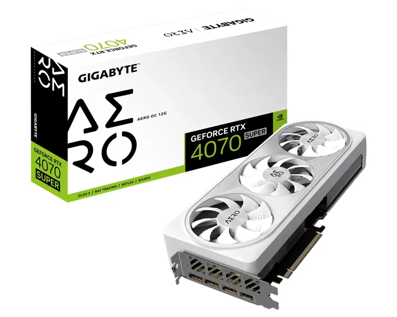 GIGABYTE nVidia GeForce RTX 4070 SUPER 12GB 192bit GV-N407SAERO OC-12GD grafička karta