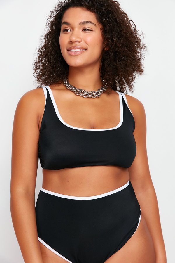 TRENDYOL CURVE BLACK BRALETTE BIKINI TOP