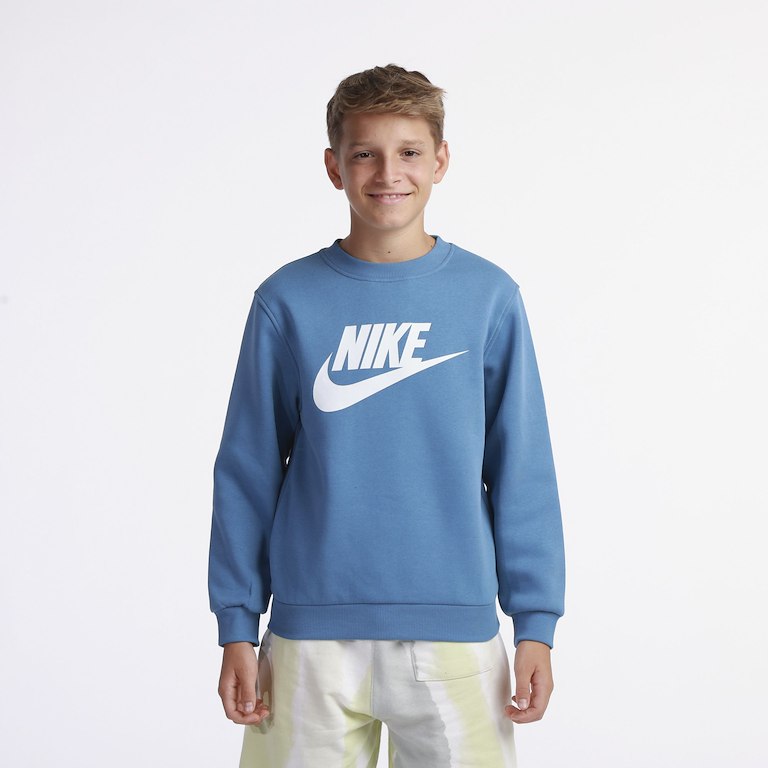 NIKE Duks k nsw club flc crew ls hbr BG