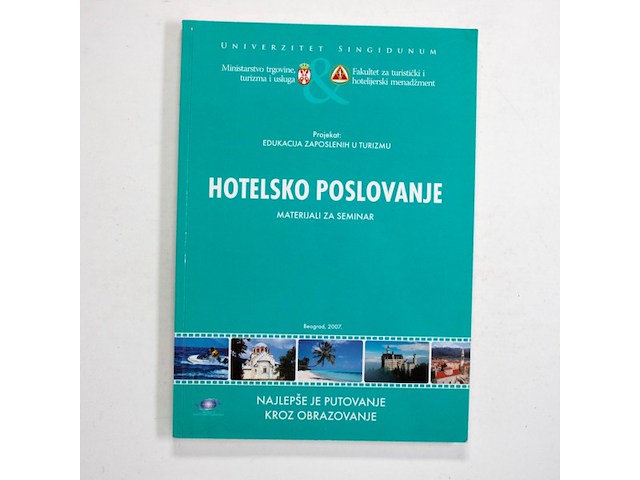 Hotelsko poslovanje, materijali za seminar