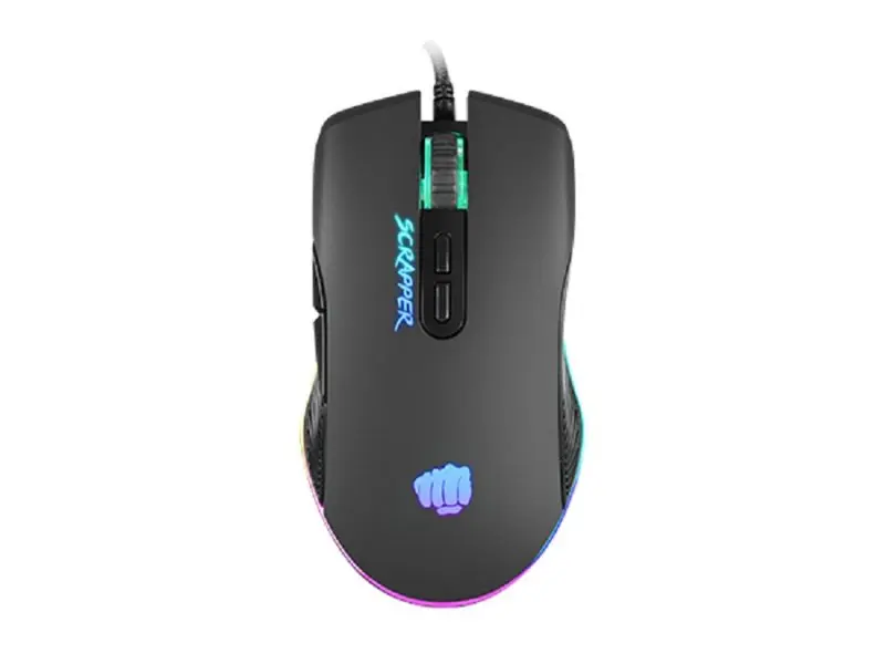 Natec NFU-1699 Fury Scrapper Gaming miš, RGB, USB, Optički, Crni