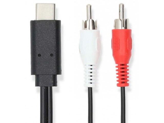 Kabl USB Tip C na 2 x CINC RCA 1m!