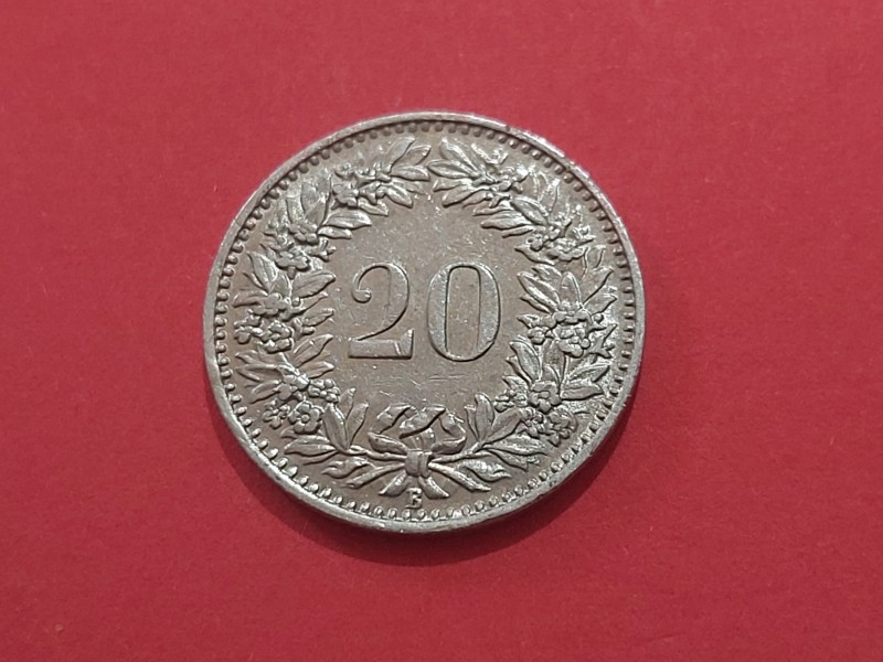 Švajcarska - 20 rappen 1947 god