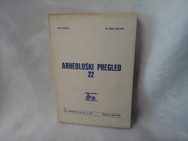 Arheološki pregled 22 1981