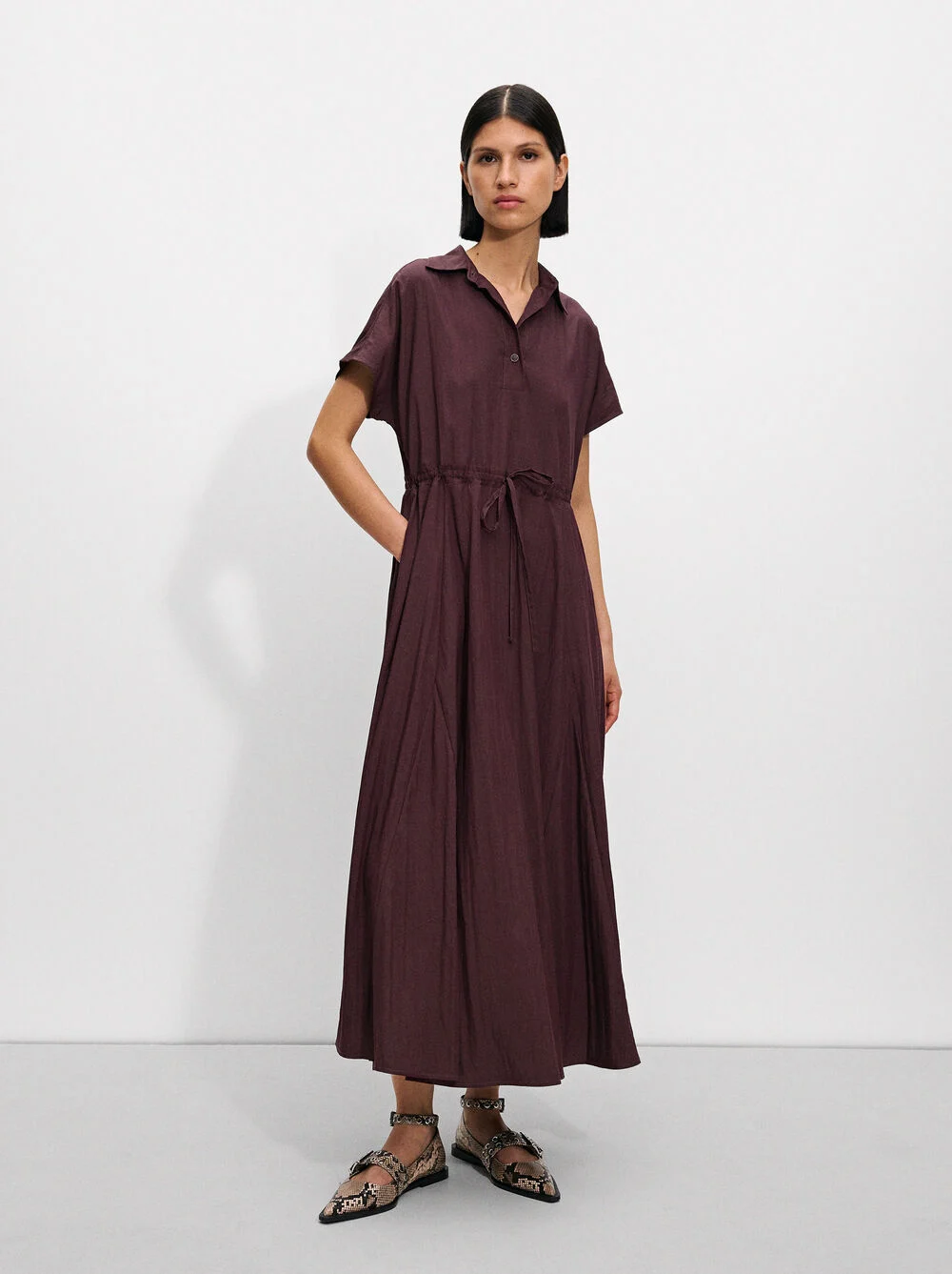 Online Exclusive - Loose-Fitting Dress With Adjustable Waistband