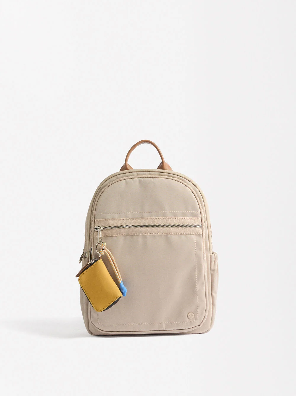 Nylon Backpack With Pendant