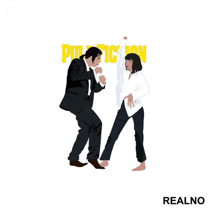 DANCING - VINCENT AND MIA - PULP FICTION - NALEPNICA