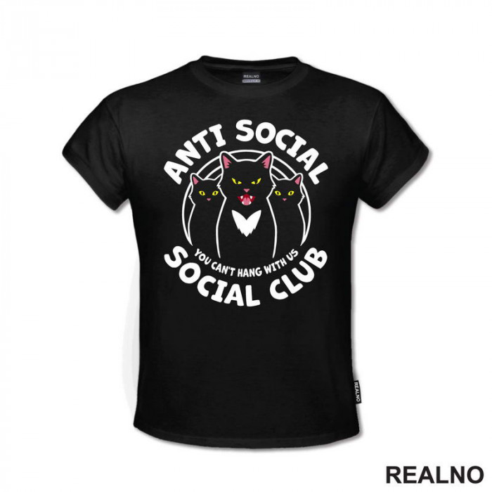 ANTI SOCIAL SOCIAL CLUB - MAČKE - CAT - MAJICA