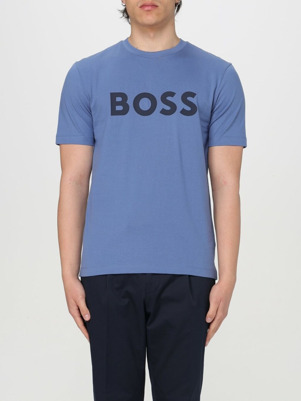 Men's T-shirt Hugo Boss, 2XL (EU 44), bоја - Svetloplava