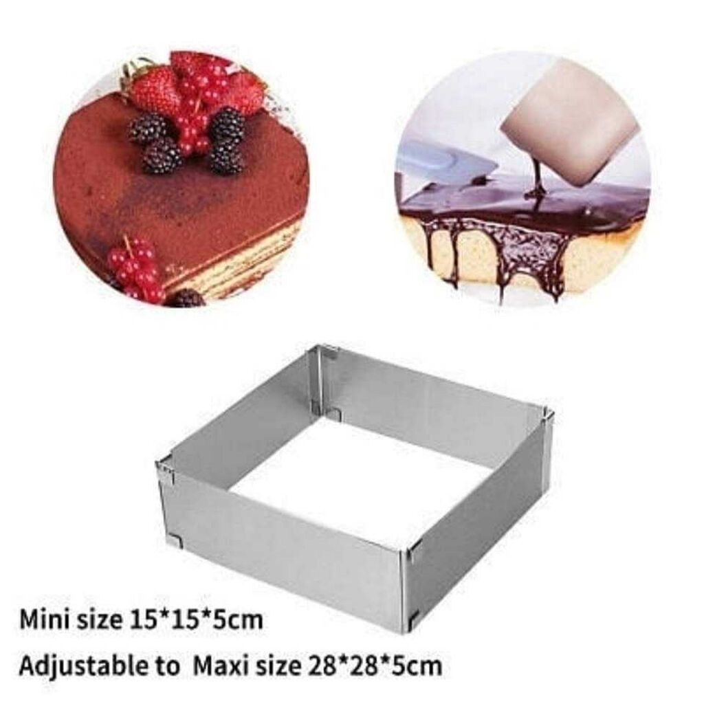 Podesivi četvrtasti i okrugli kalup za torte i kola   ️ AKCIJA