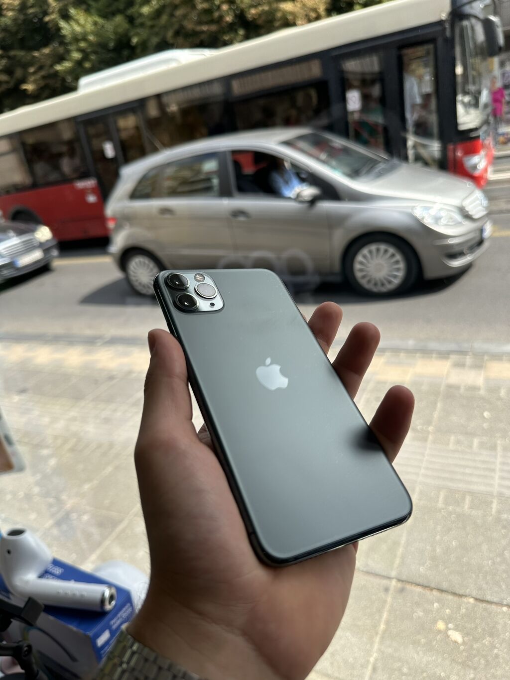 Apple iPhone iPhone 11 Pro Max, 512 GB, Matte Silver, Bežični punjač, Face ID