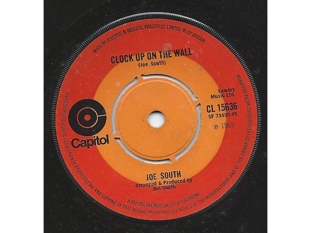 Joe South – Clock Up On The Wall Vinyl, 7`, 45 RPM