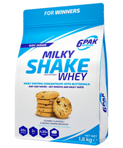 6Pak Milky Shake Whey (1800g)
čokolada