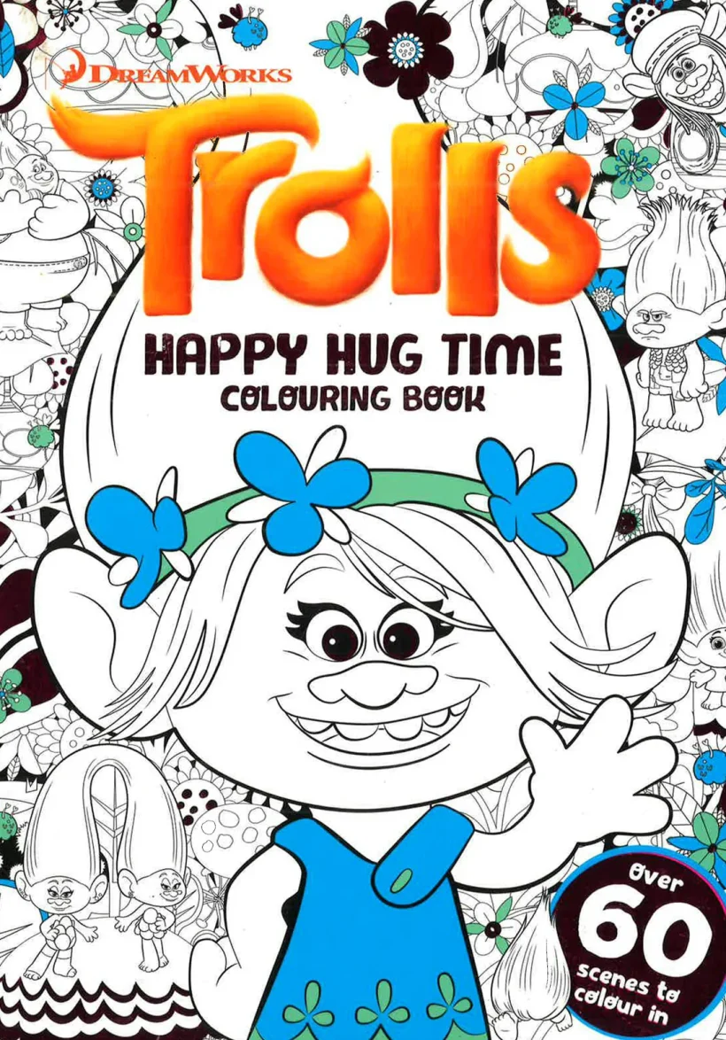 Trolls: Happy Hug Time Colouring Book