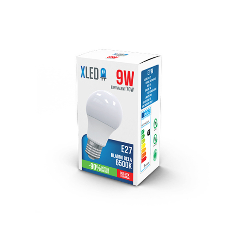 XLED E27 9W HB LED Sijalica 6500K,800Lm,220V,Hladno Bela