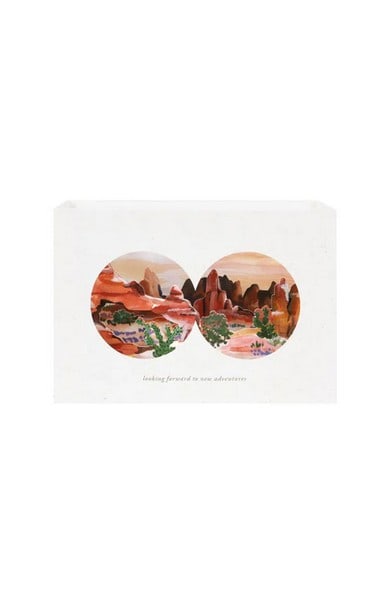 Desert View 3D Layered Greeting Card