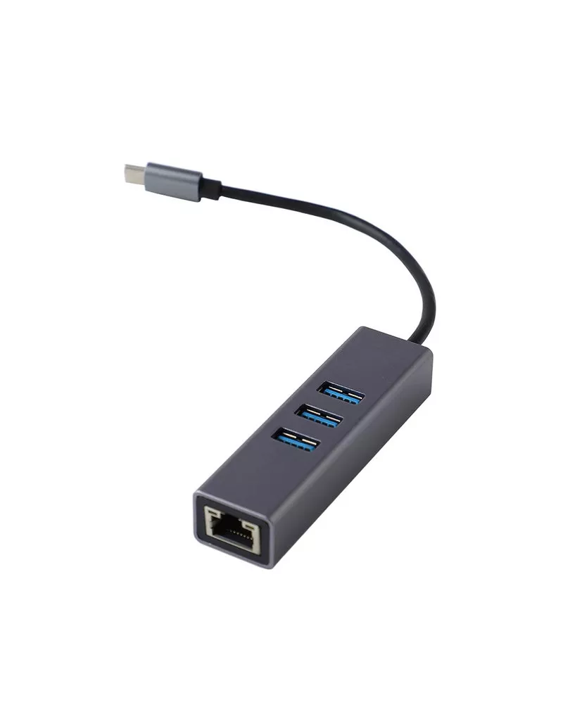 FAST ASIA Adapter-konvertor TIP C na 3xUSB 3.0+RJ45 meta