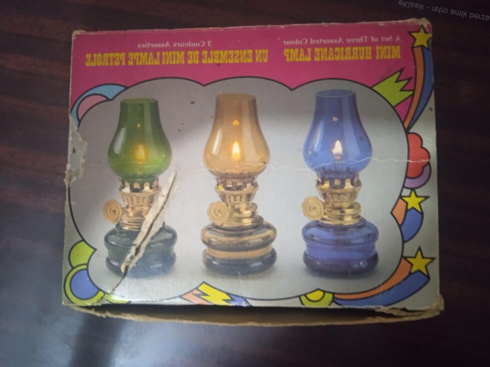 Vintage mini petrolejske lampe