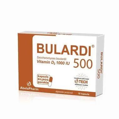 Bulardi 500 + Vitamin D3 1000 IU 10 kapsula