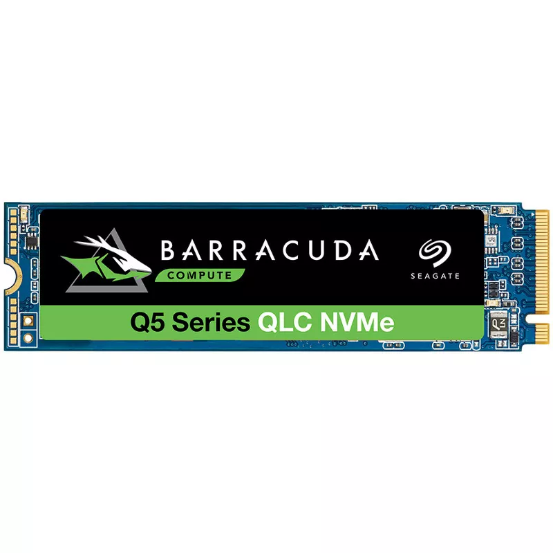 Seagate BarraCuda Q5, 500GB SSD, M.2 2280-S2 PCIe 3.0 NVMe, Read/Write: 2,300 / 900 MB/s,