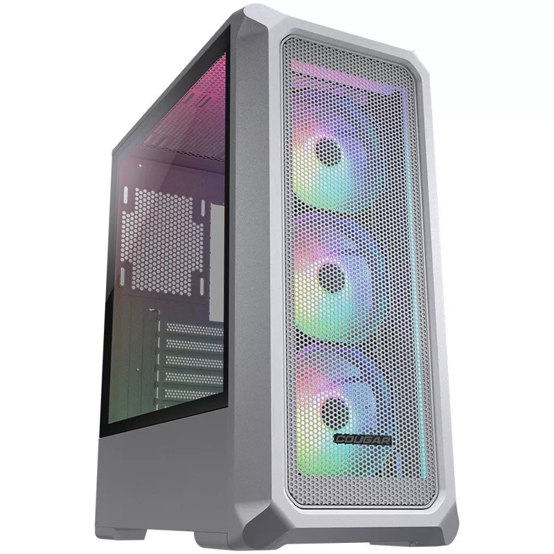 COUGAR | Archon 2 Mesh RGB (White) | PC Case | Mid Tower / Mesh Front Panel / 3 x ARGB