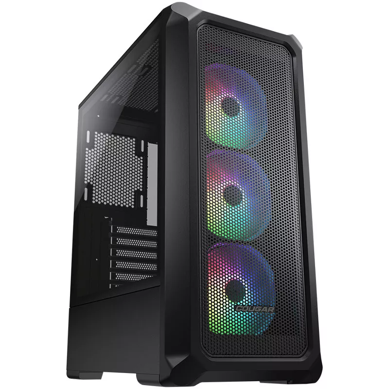 COUGAR | Archon 2 Mesh RGB (Black) | PC Case | Mid Tower / Mesh Front Panel / 3 x ARGB