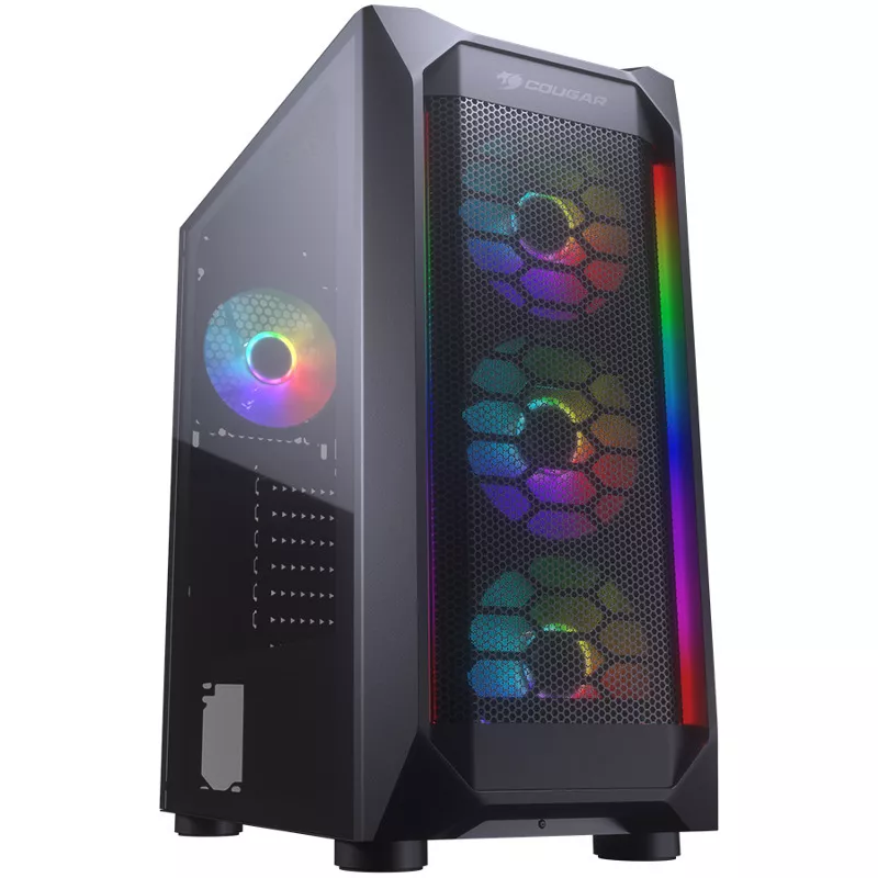 COUGAR | MX410 Mesh -G RGB | PC Case | Mid Tower / Mesh Front Panel with ARGB strips / 4