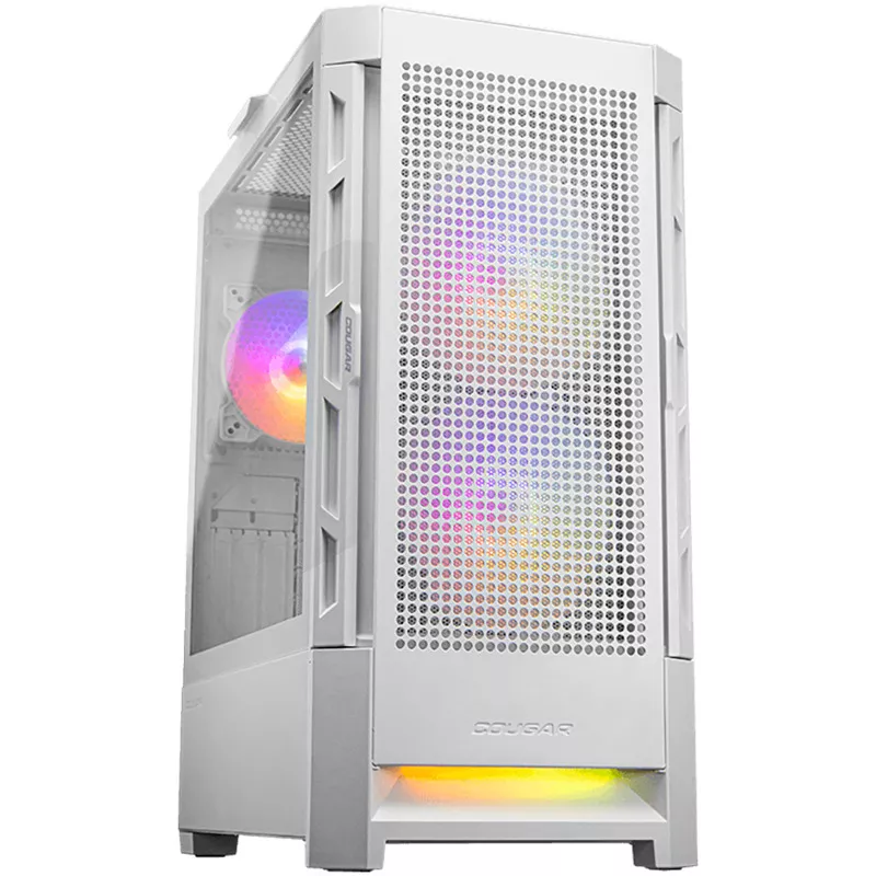 COUGAR | Duoface RGB White | PC Case | Mid Tower / Airflow Front Panel / 2 x 140mm & 1x