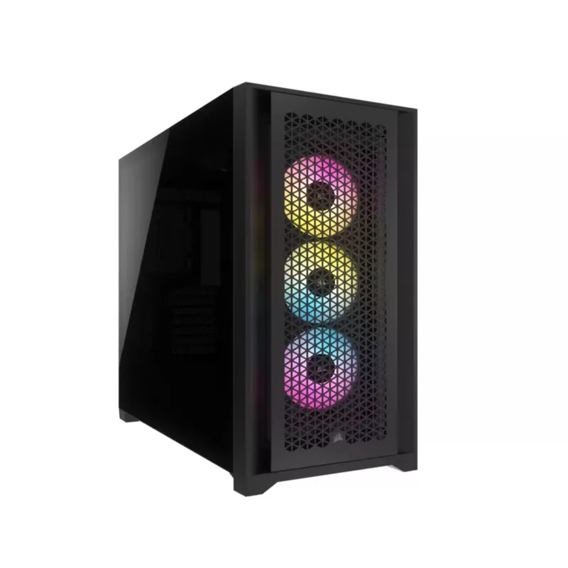 Kućište CORSAIR iCUE 5000D AIRFLOW Mid-Tower/Gaming/ATX/kaljeno staklo/bez napajanja/RGB/crna