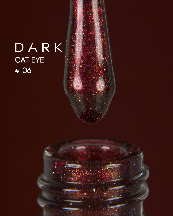 DARK GEL POLISH Cat Eye #6 10 ml