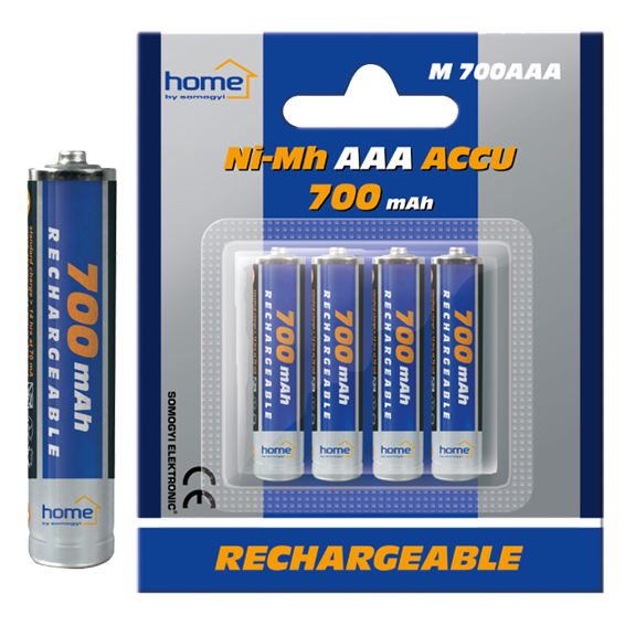 Baterija punjiva AAA, 700mAh, blister 4 kom, M 700AAA