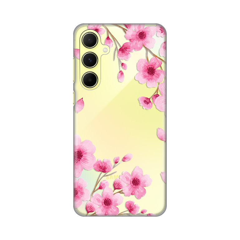 Zastitna ultra tanka (skin) maska / futrola PRINT - Samsung A556 Galaxy A55 5G Rose Flowers