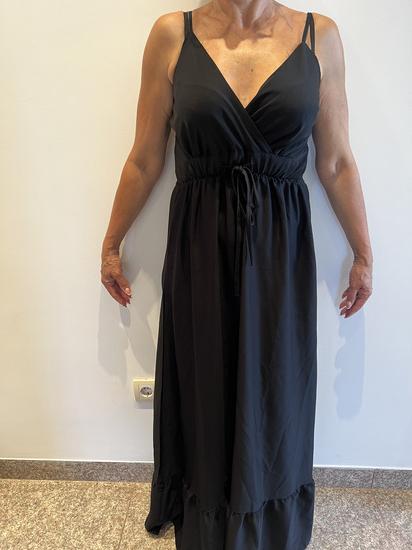 Crna maxi haljina