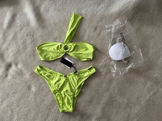 Kendall+Kylie bikini, acid lime, NoVo, M