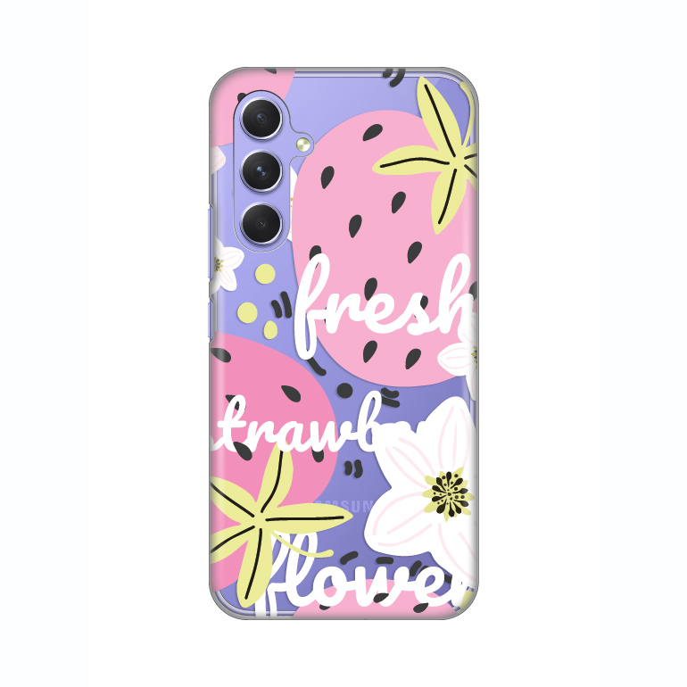 Zastitna ultra tanka (skin) maska / futrola PRINT - Samsung A546B Galaxy A54 5G Fresh Pink