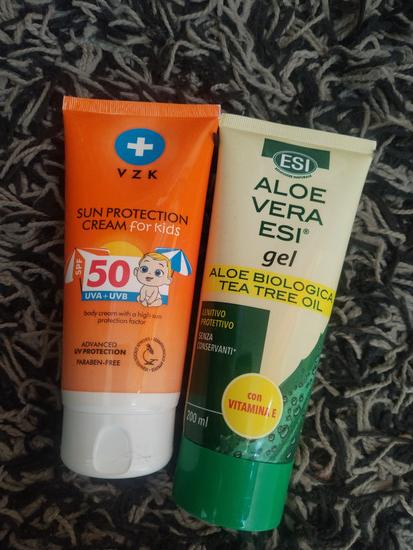 Mleko za sunčanje spf50 i Aloja gel