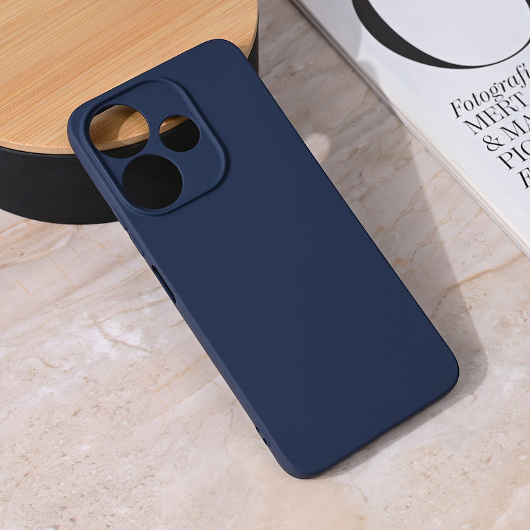 Zastitna maska (futrola) Teracell Giulietta - Xiaomi Redmi 13 mat tamno plava
