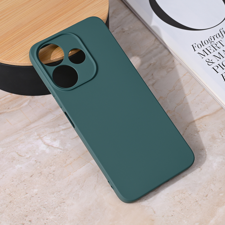 Zastitna maska (futrola) Teracell Giulietta - Xiaomi Redmi 13 mat zelena